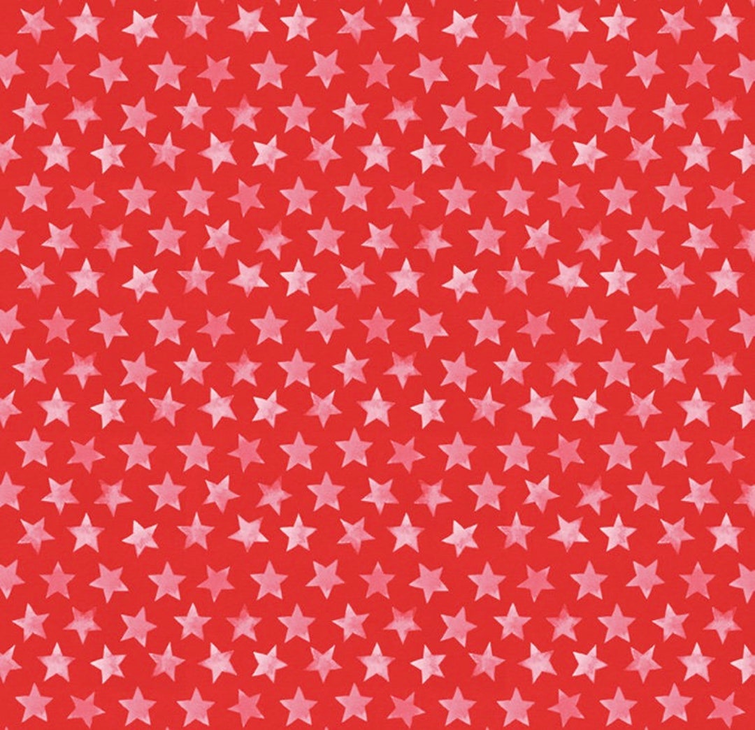 America the Beautiful - Stars Red From Clothworks Fabric - Etsy