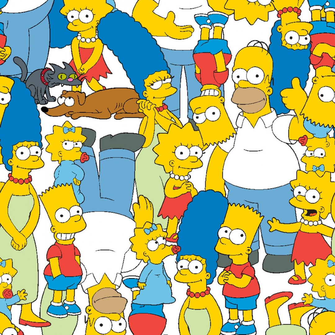 The Simpsons - Packed From Springs Creative Fabricric - Etsy