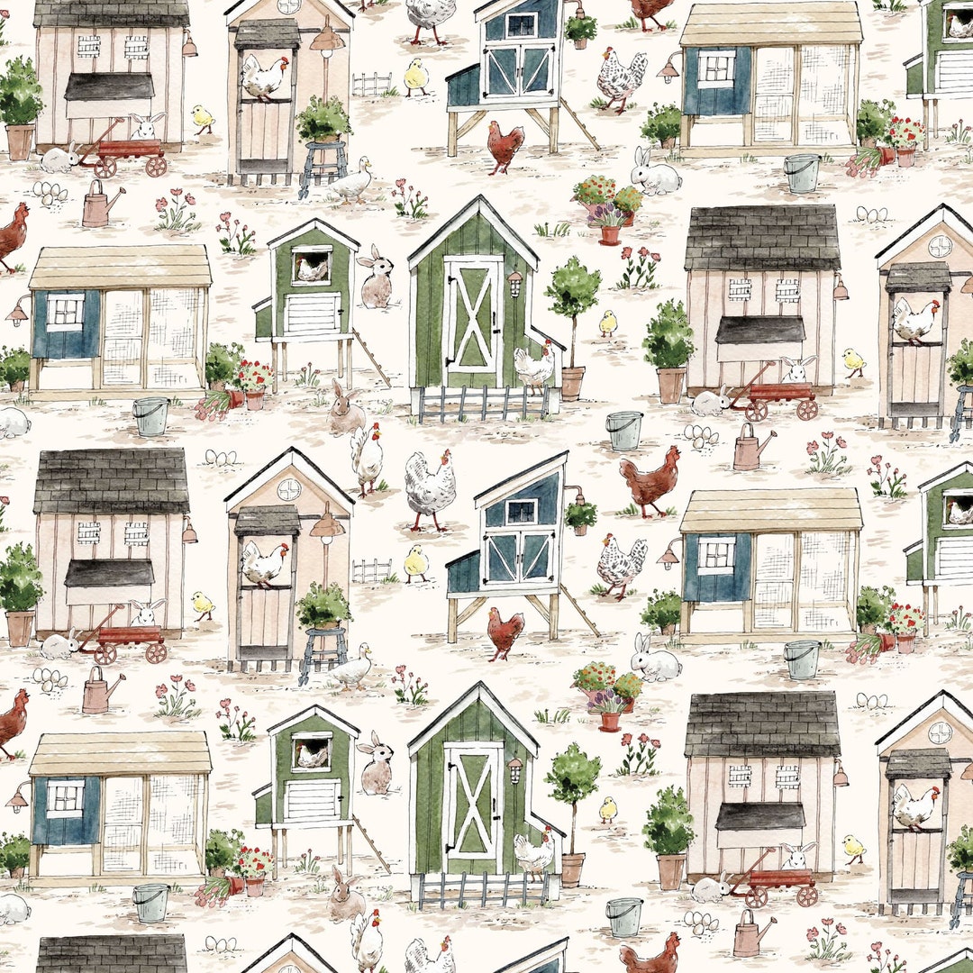 Cottontail Farm - Farm Day by Caverly Smith From 3 Wishes Fabric - Etsy
