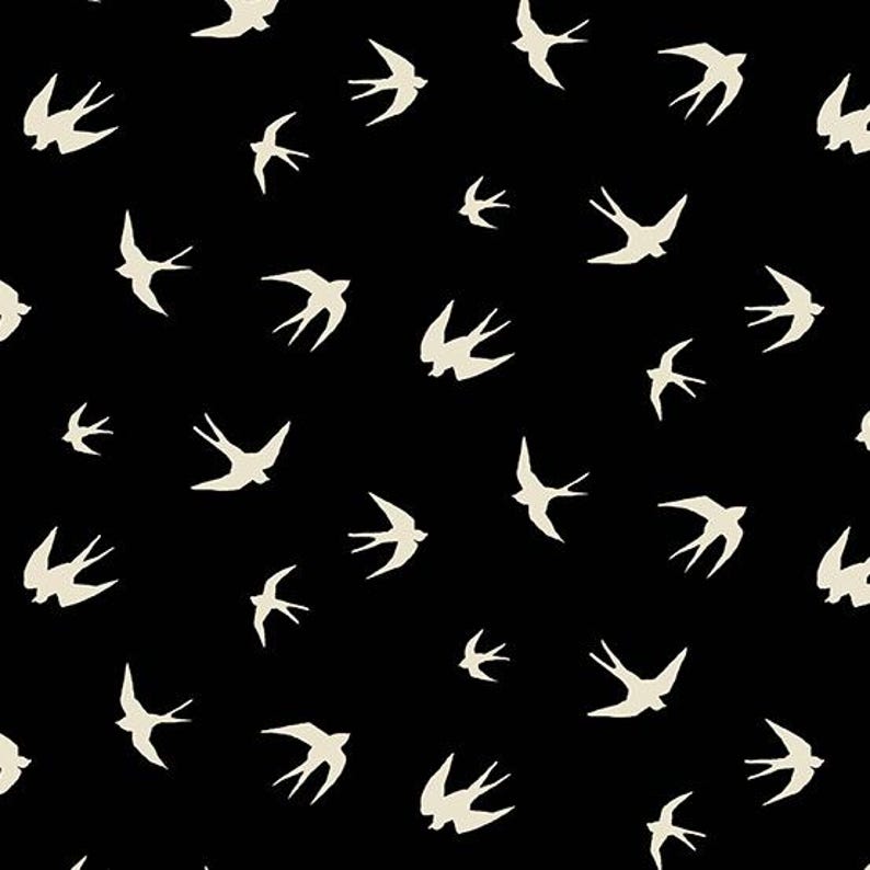 Verdigris - Beaches Birds Ink by Libs Ellilot From Andover Fabrics - Etsy