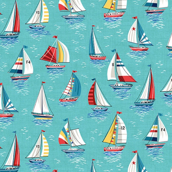 Sailboat Fabric - Etsy