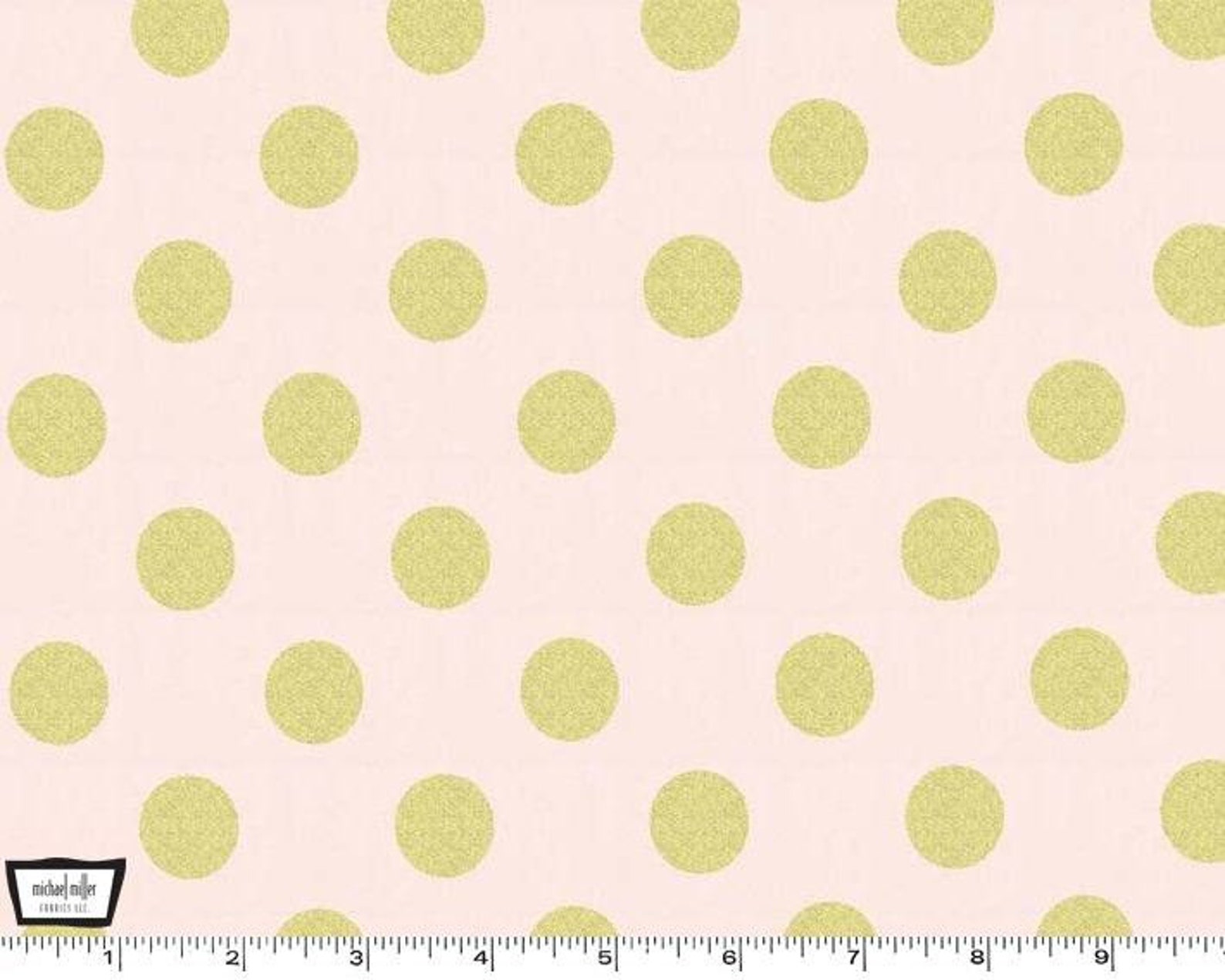 Glitz - Quarter Dot Pearlized Confection Pink From Michael Miller - Etsy
