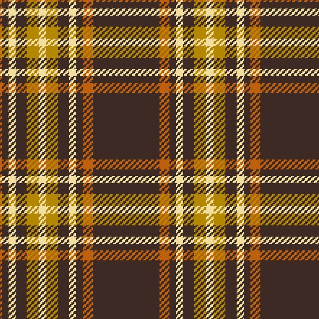 Harvest Basics Plaid Print Brown From Springs Creative Fabric - Etsy