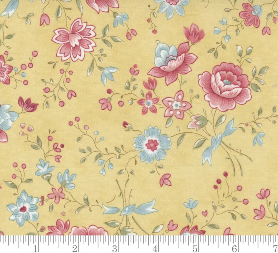 Promenade - Floral Sunshine Yellow 44281 16 by 3 Sisters From Moda ...