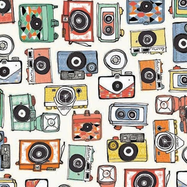 Camera Fabric - Etsy