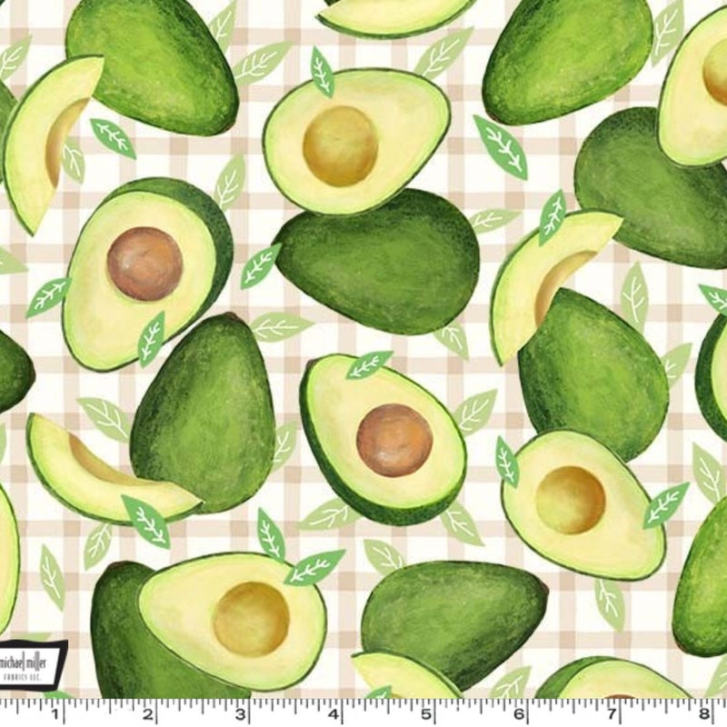 Avocado Fabric - Etsy