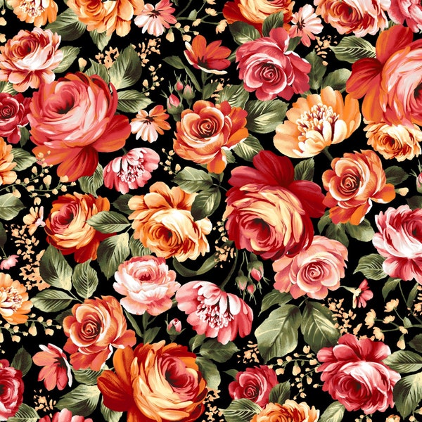Rose Fabric - Etsy