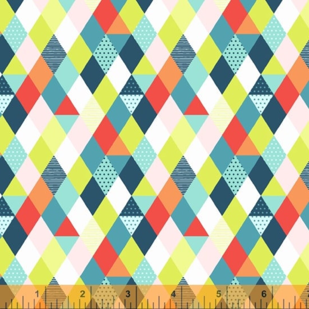 Clueless - Spy Diamond Triangles Teal by Angela Pingel From Windham ...