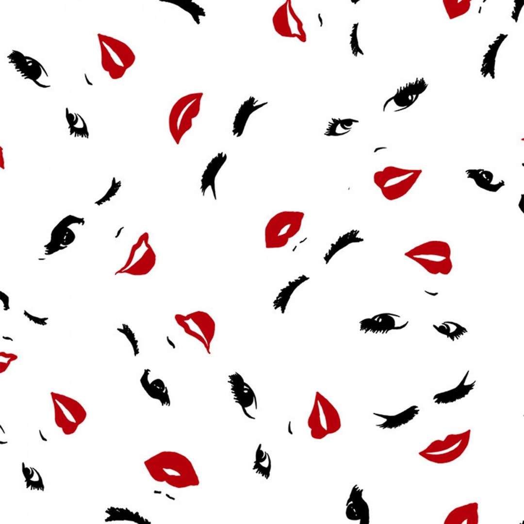 Fashion Forward - Eyes and Lips White by Gail Cadden From Timeless ...