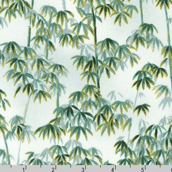 Bamboo Print Fabric - Etsy