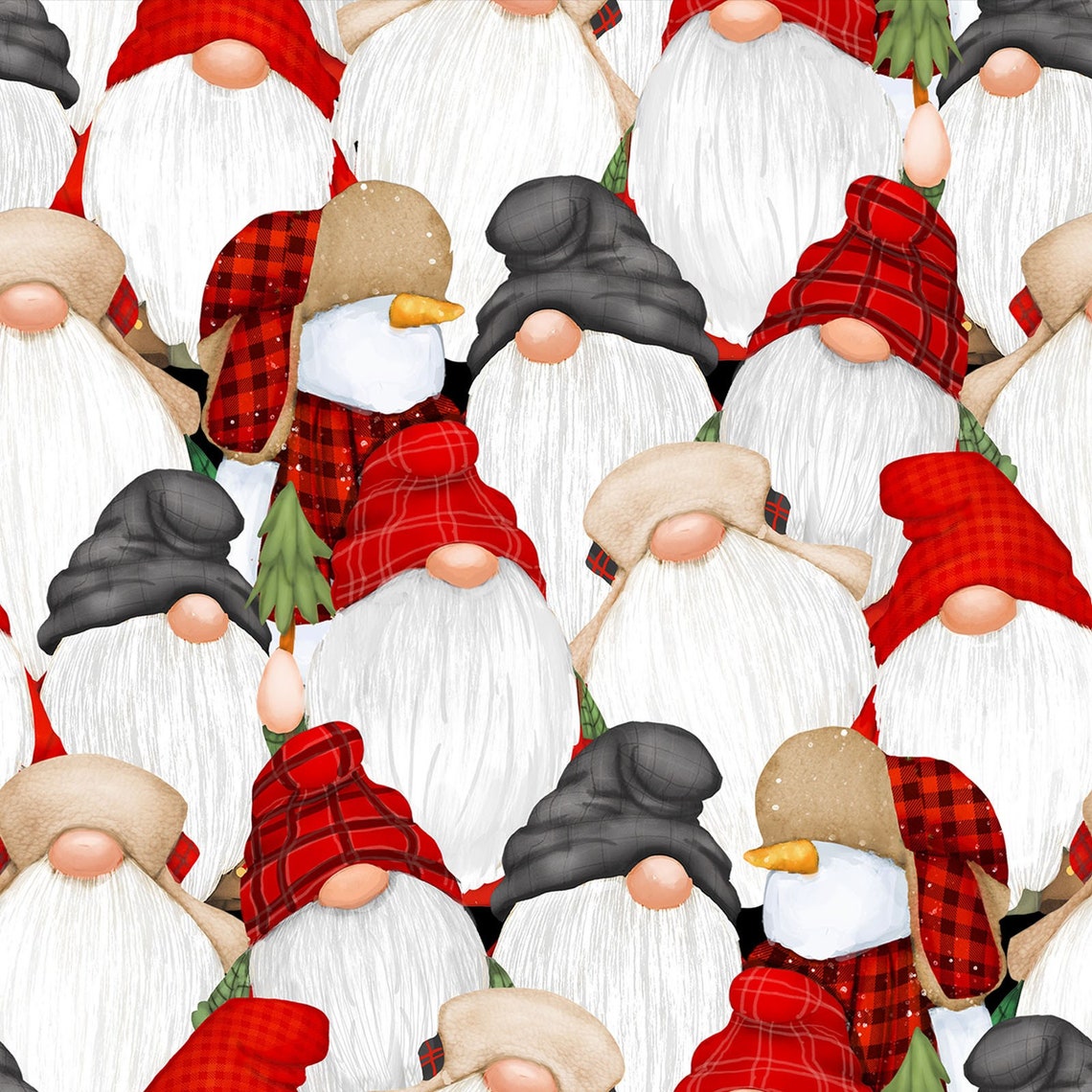 Timber Gnomies - Stacked Gnomes Multi by Shelly Comiskey From Henry ...