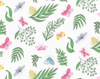 Prairie Fabric Prairie Restoration is Good by Creativeinchi Green Pink ...