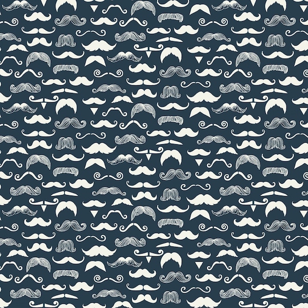 Mustache Fabrics - Etsy