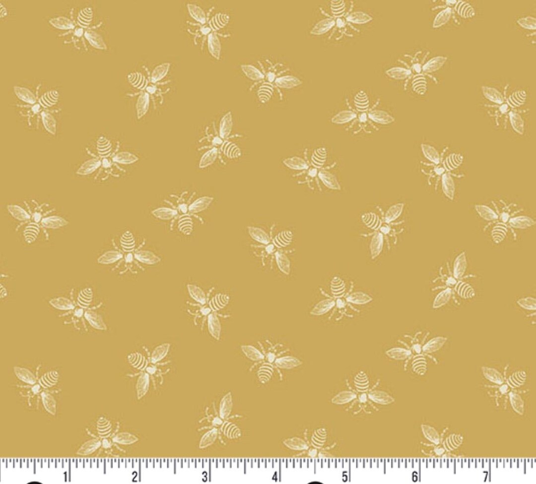 Petite Beehive - Petite Bee Butterscotch From Andover Fabrics - Etsy