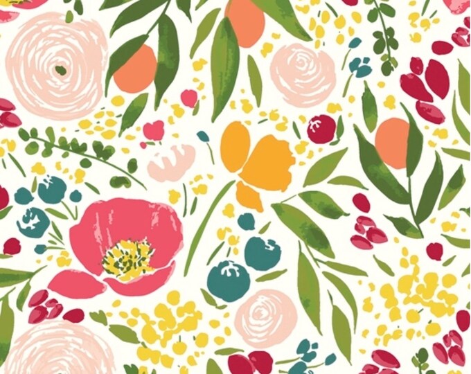 Cora - Floral White From Windham Fabrics - Etsy