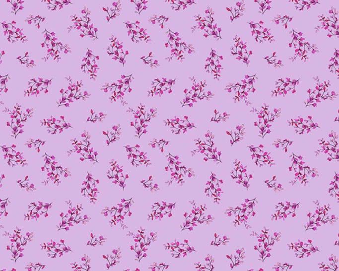 Radiance - Spring Sprigs Light Purple by Sue Zipkin From Clothworks ...