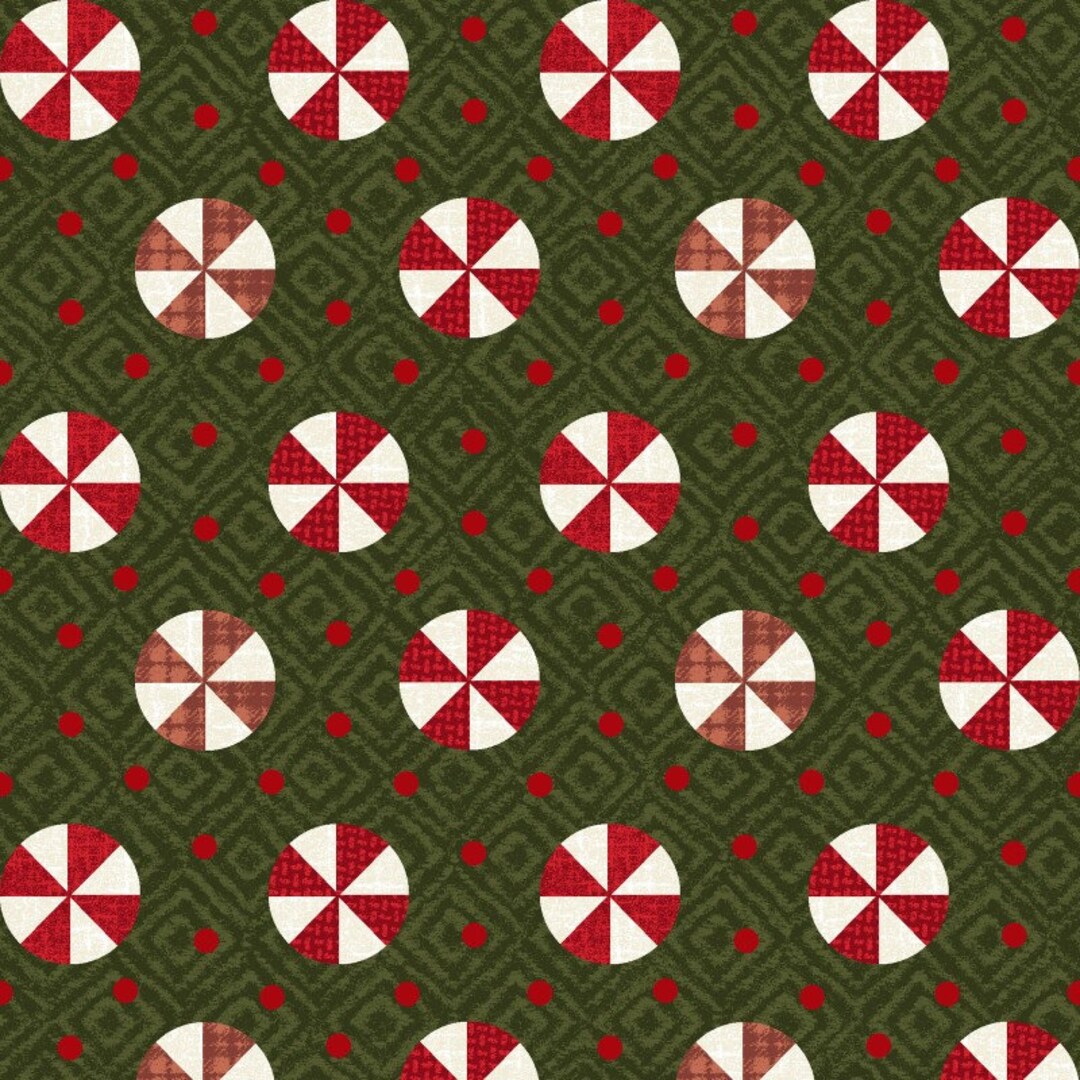 Snowdays FLANNEL - Peppermint Green by Bonnie Sullivan From Maywood ...