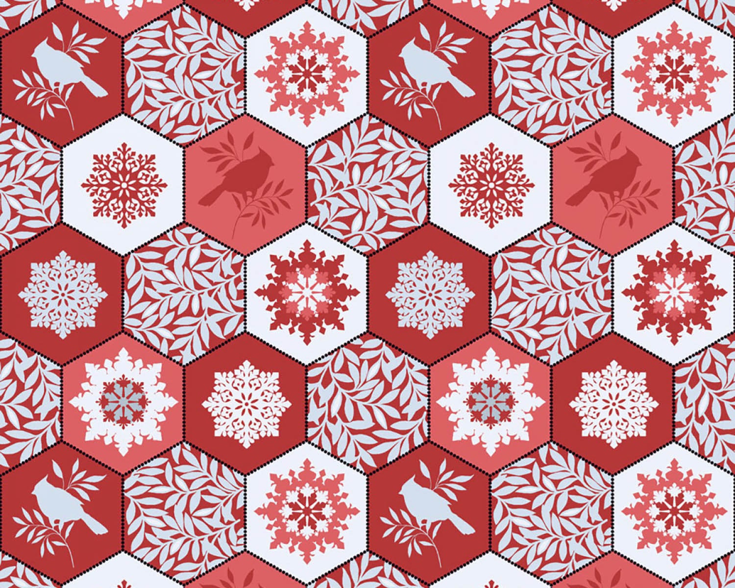 SALE Winter Garden Red Winter Mix From EBI Fabrics - Etsy