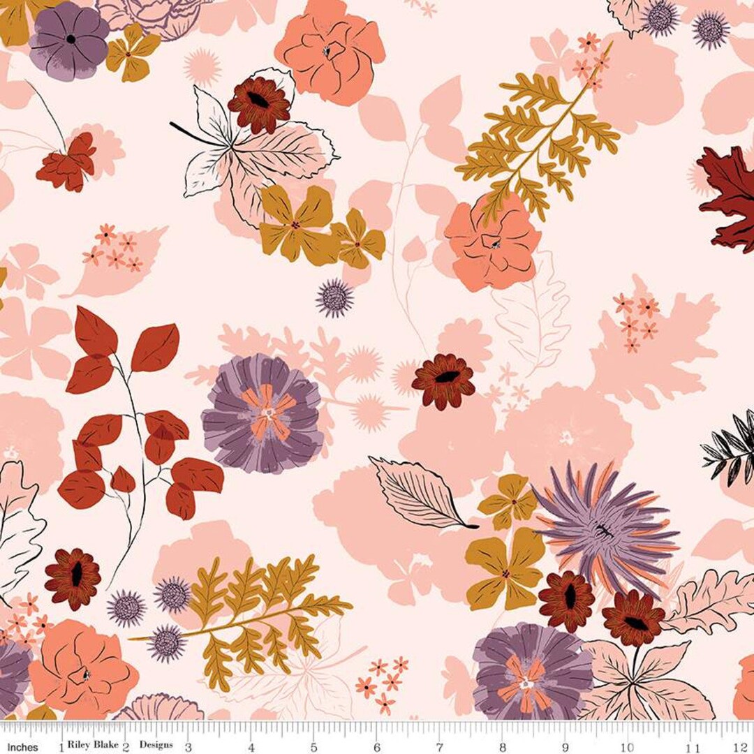 Maple - Main Floral Blush by Gabrielle Neil Design From Riley Blake ...