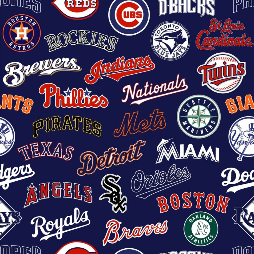 MLB All Teams FLEECE From Fabric Traditions Fabric - Etsy