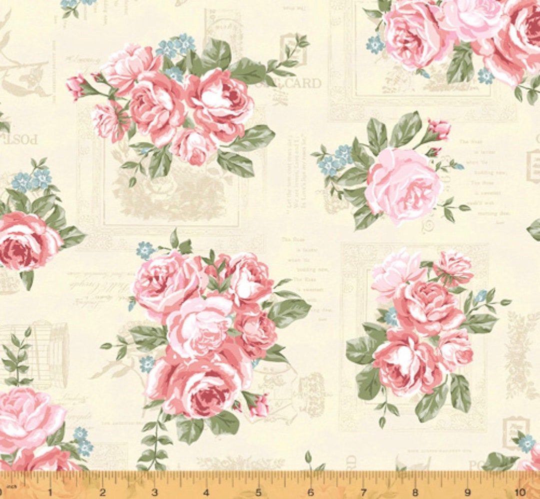 Wish You Were Here - Momento Rose Cream From Windham Fabrics - Etsy