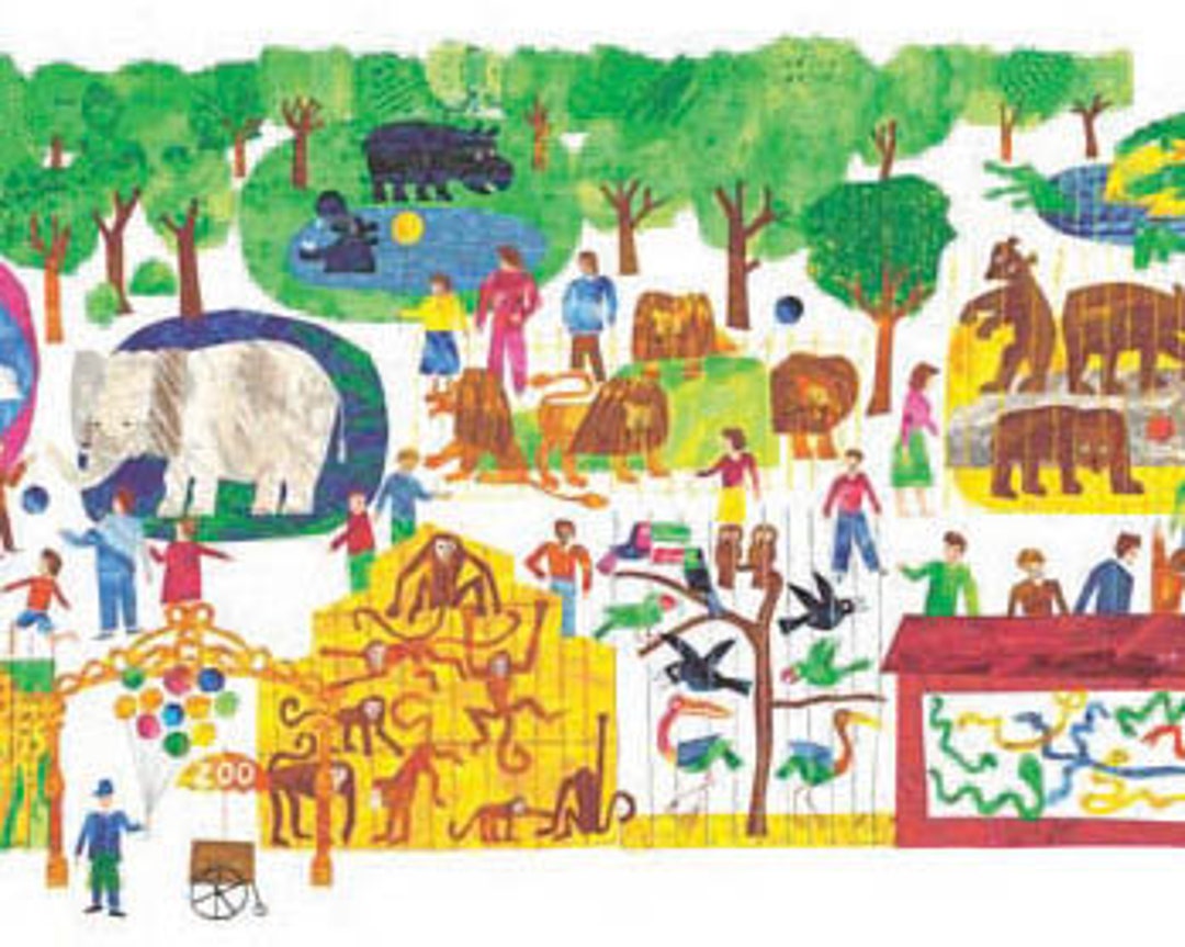 The Very Hungry Caterpillar - Zoo Panel by Eric Carle From Andover ...