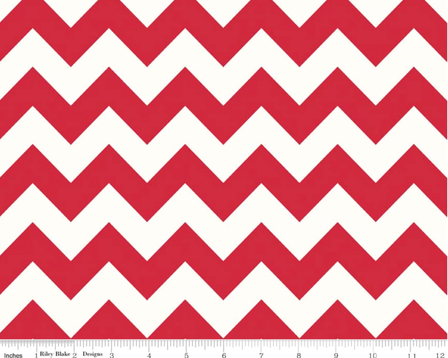 Le Creme Chevron Medium Chevron Red From Riley Blake - Etsy