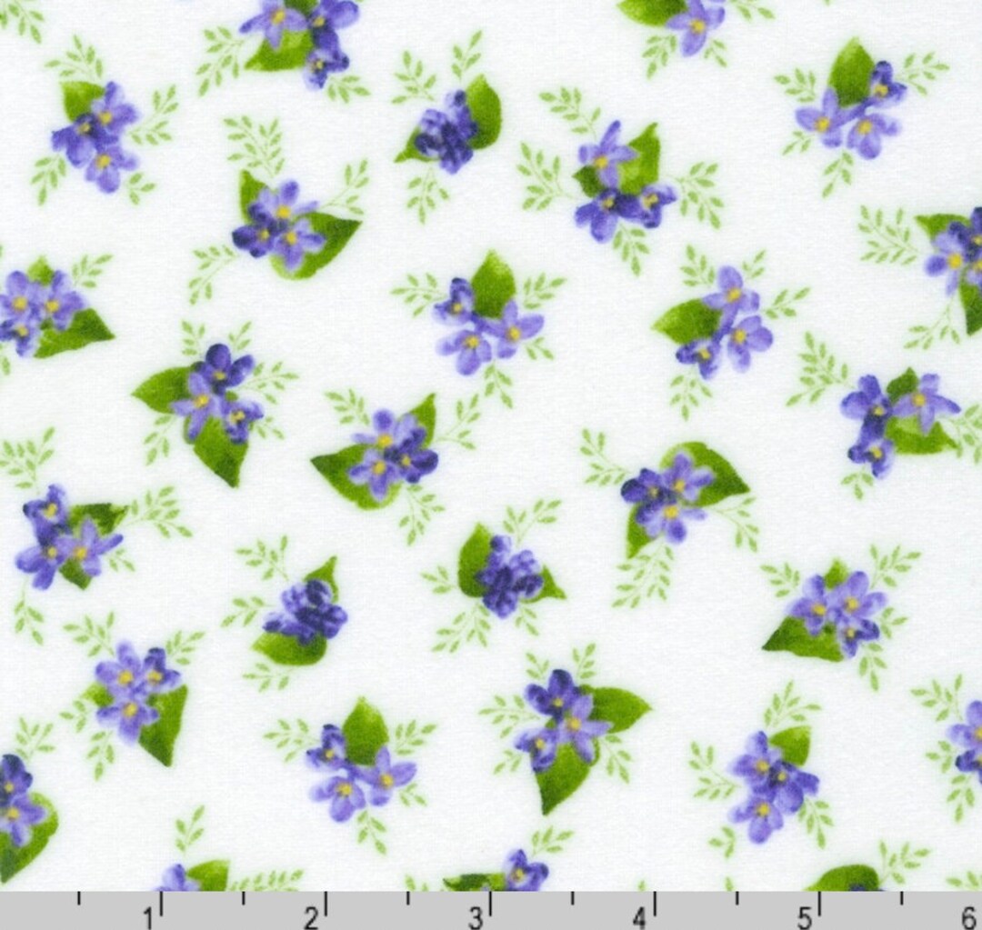 Flowerhouse FLANNEL - Floral Toss White From Robert Kaufman Fabrics - Etsy