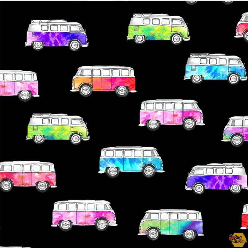 Vw Bus Fabric - Etsy