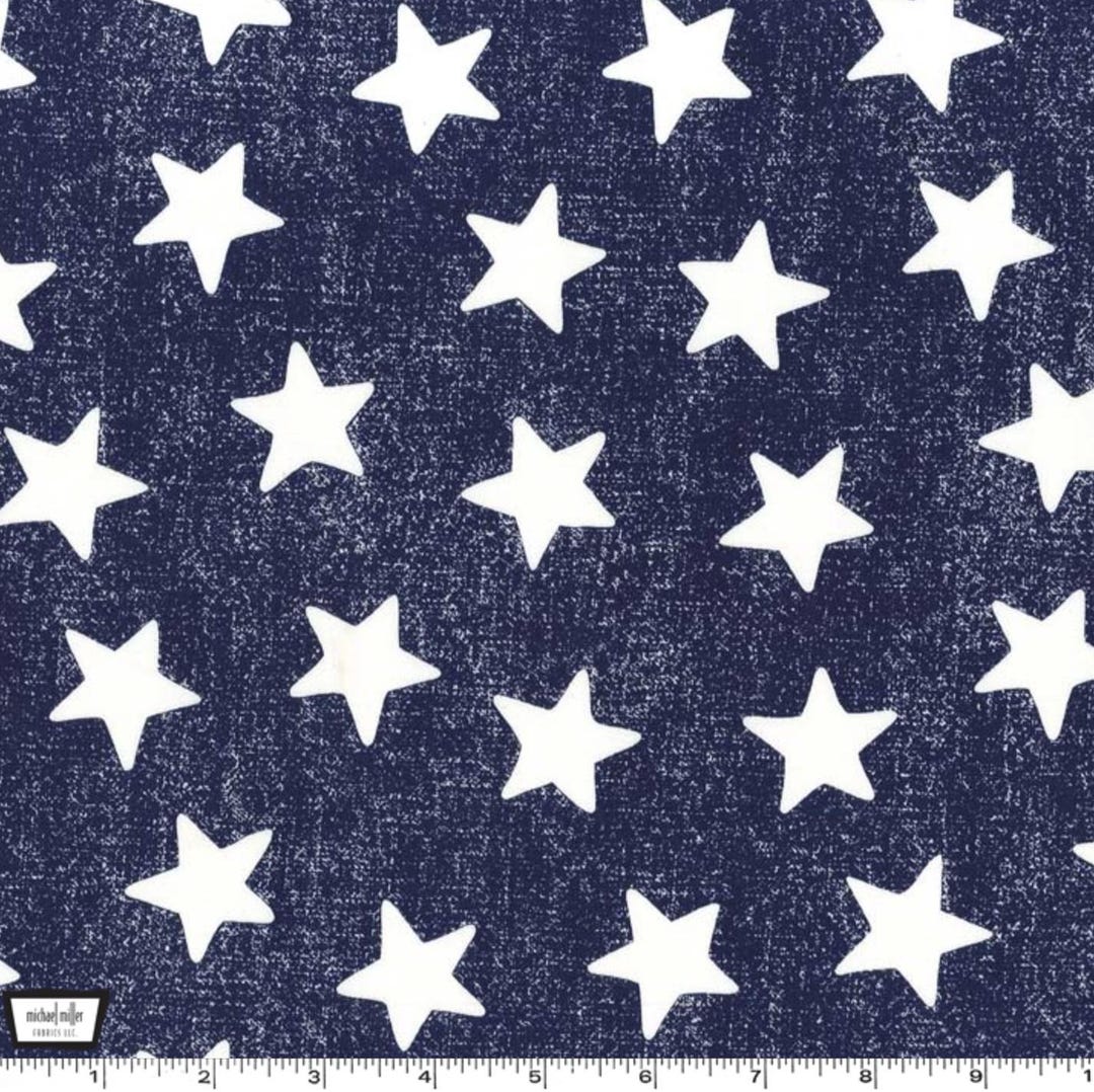 Star Struck Stars Navy From Michael Miller Fabrics - Etsy
