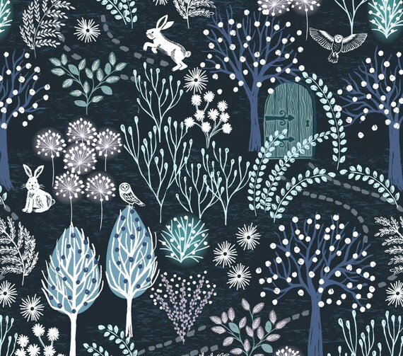 Secret Winter Garden Secret Garden Pearl Midnight Blue From - Etsy