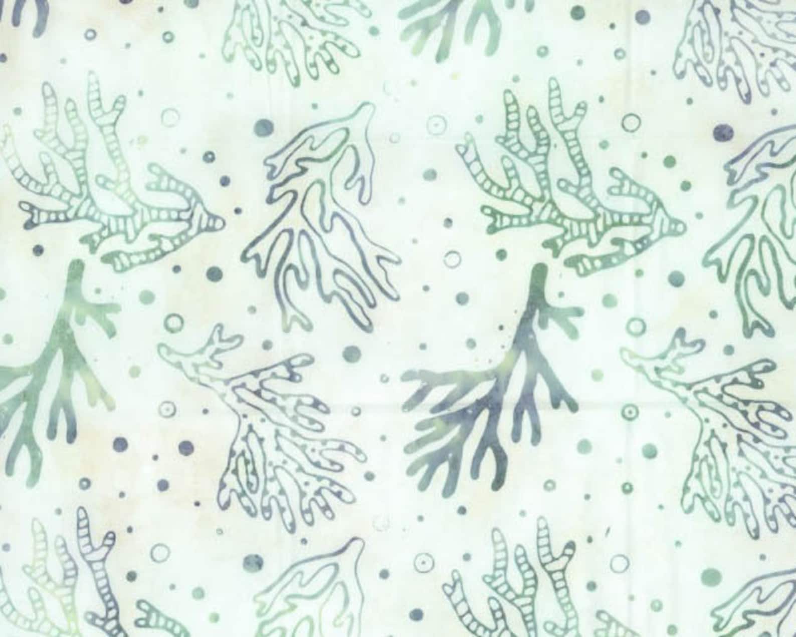 Coastal Chic Batiks - Coral Cream Teal by Monique Jacobs From Maywood ...