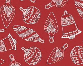 Magician Fabric Magic / Magician Pattern in Red by - Etsy