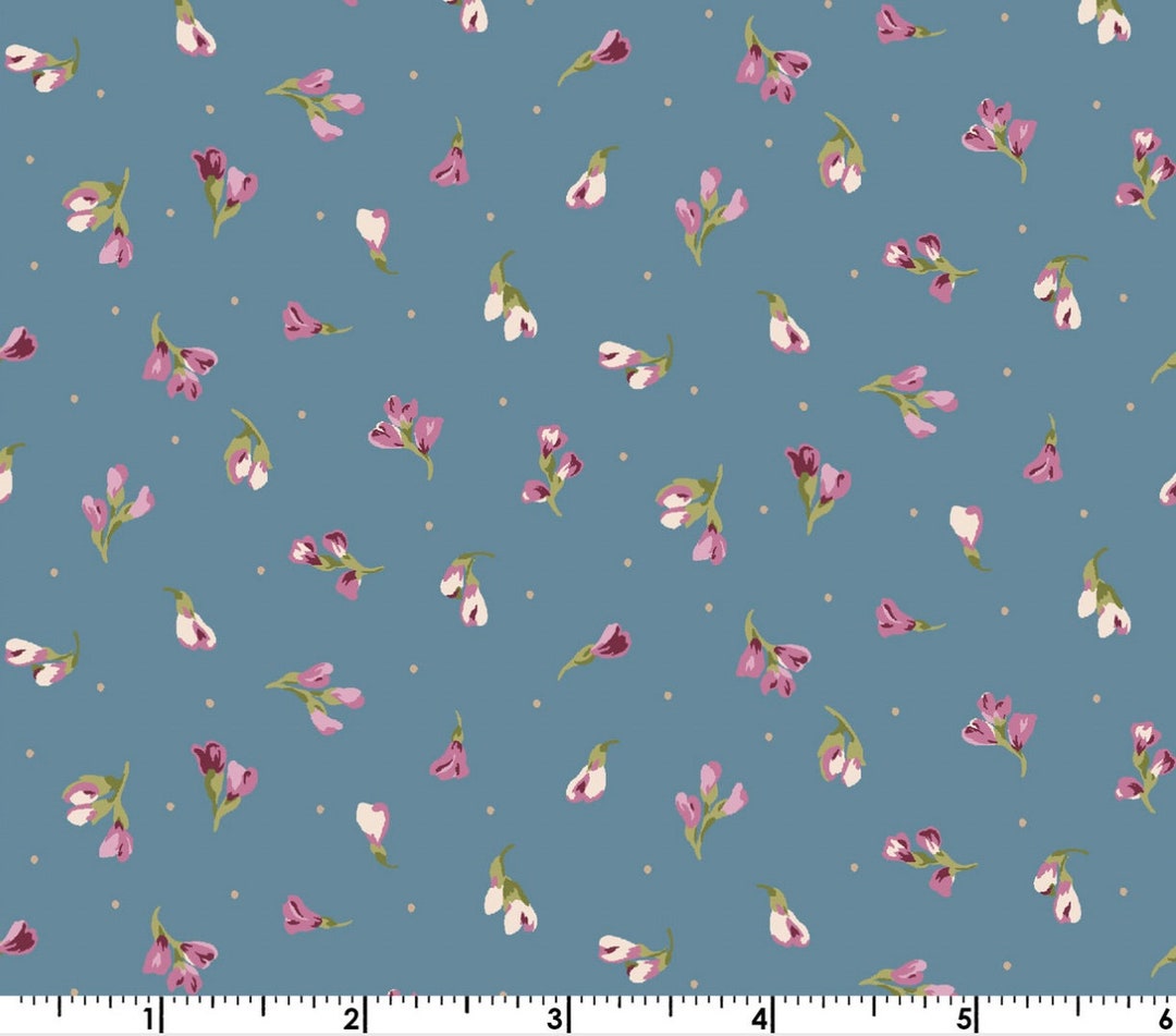 Adelaide - Buds Blue by Marti Michell From Maywood Studio Fabric - Etsy