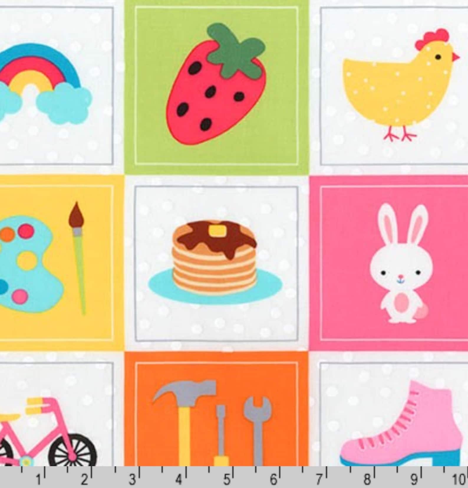 I Spy Panel Spring By Ann Kelle From Robert Kaufman Fabric Etsy 