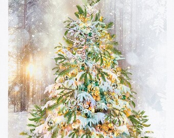 Christmas Tree Panel - Etsy