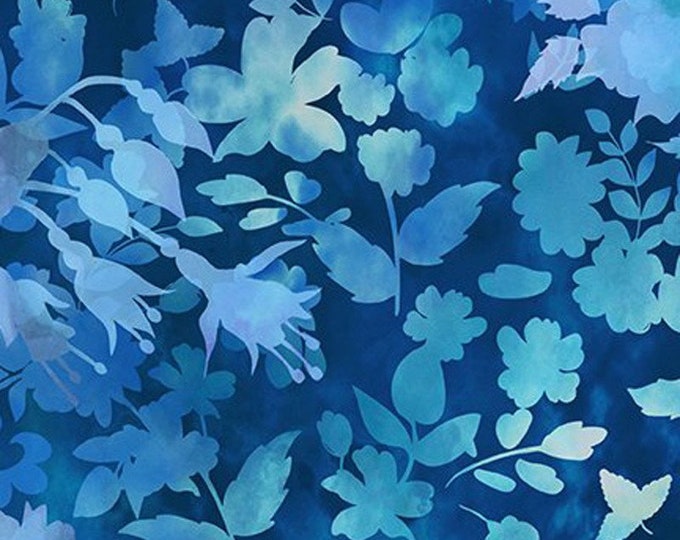 Haven - Shadows Floral Blue by Jason Yenter From in the Beginning ...