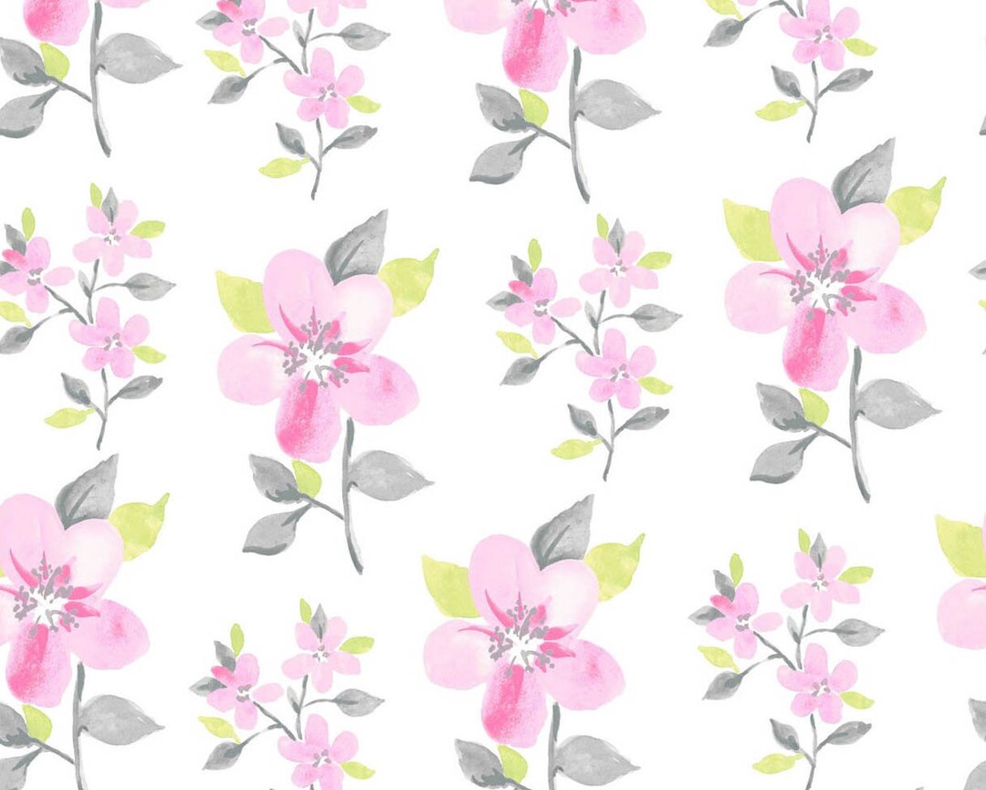 SALE - Flutter - Flowers White From Clothworks - Etsy