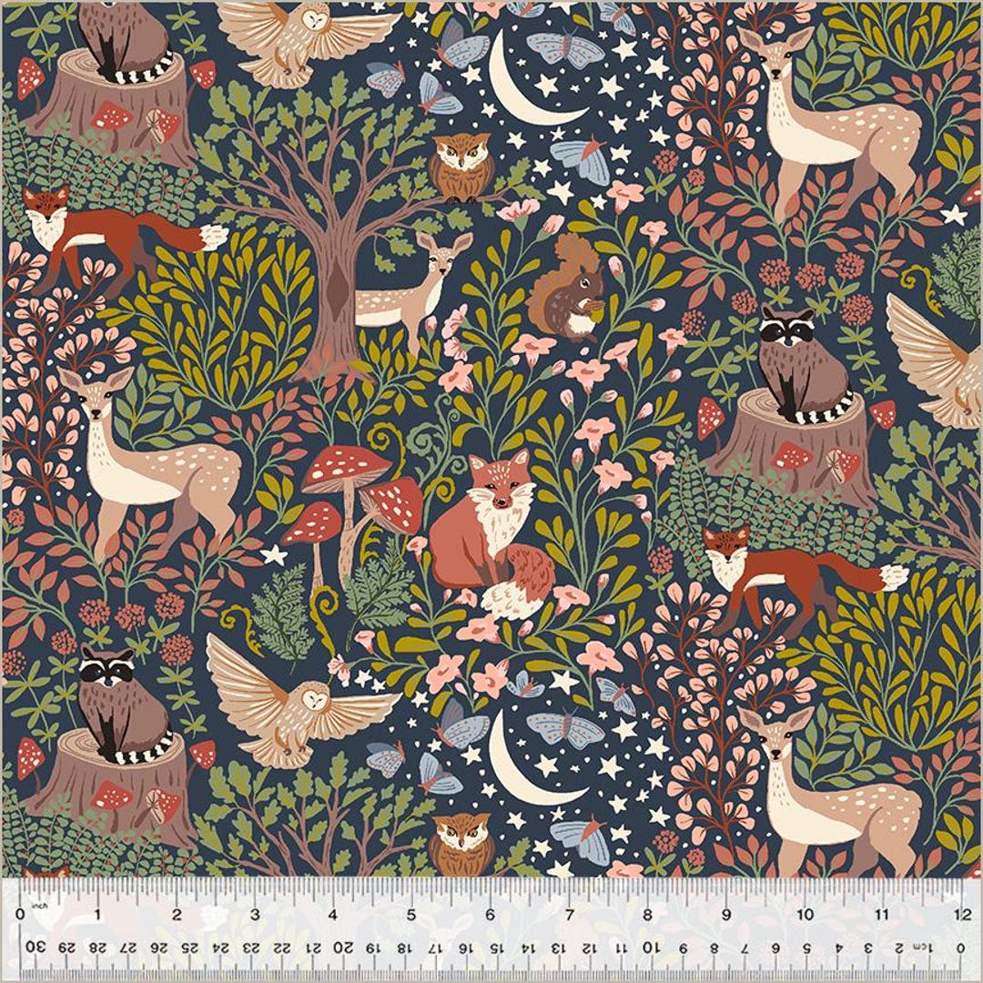 Under the Canopy - Enchanted Animals Forest Night by Jennifer Moore ...
