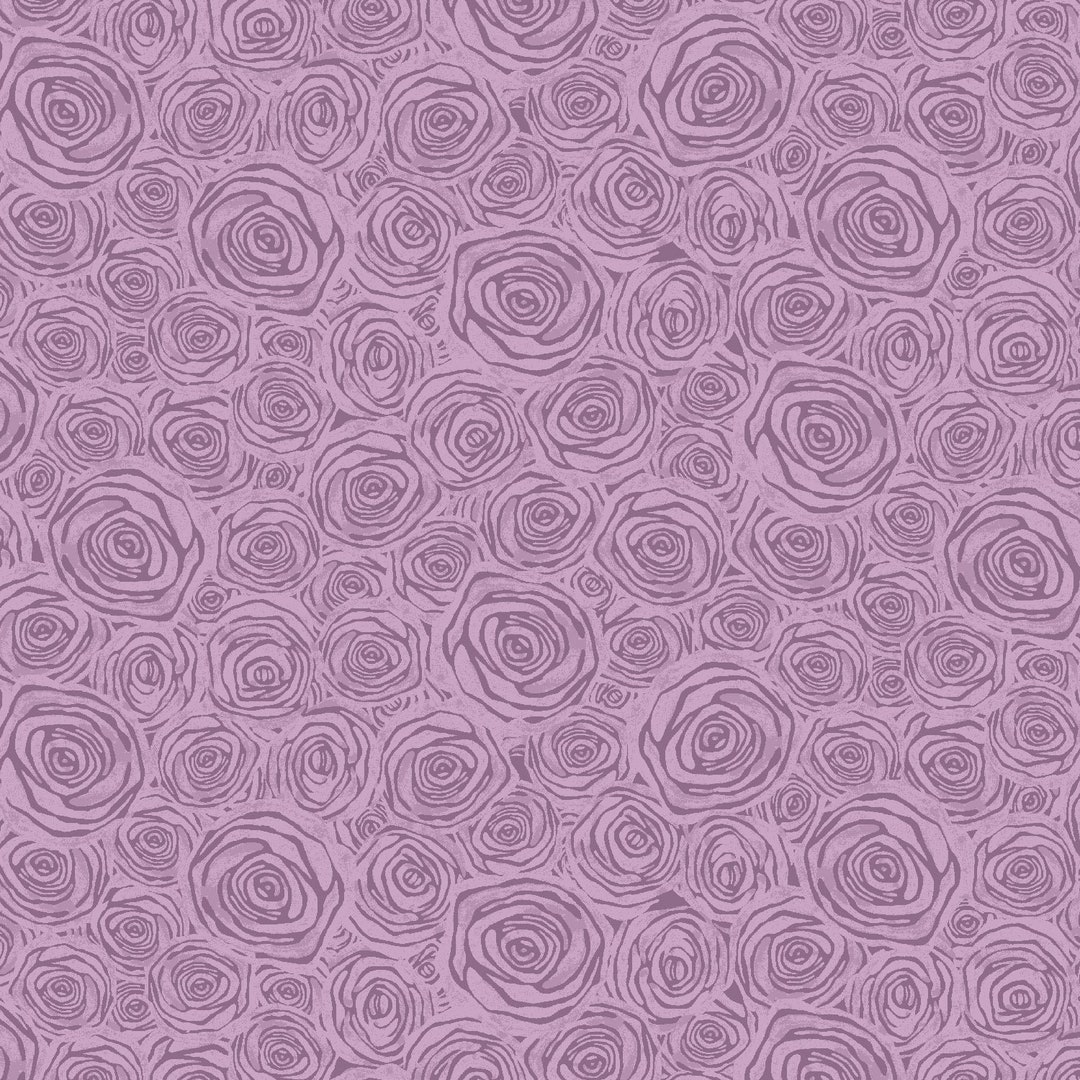 Moonlight Garden - Rosy Disposition Tonal Floral Lilac Purple From RJR ...