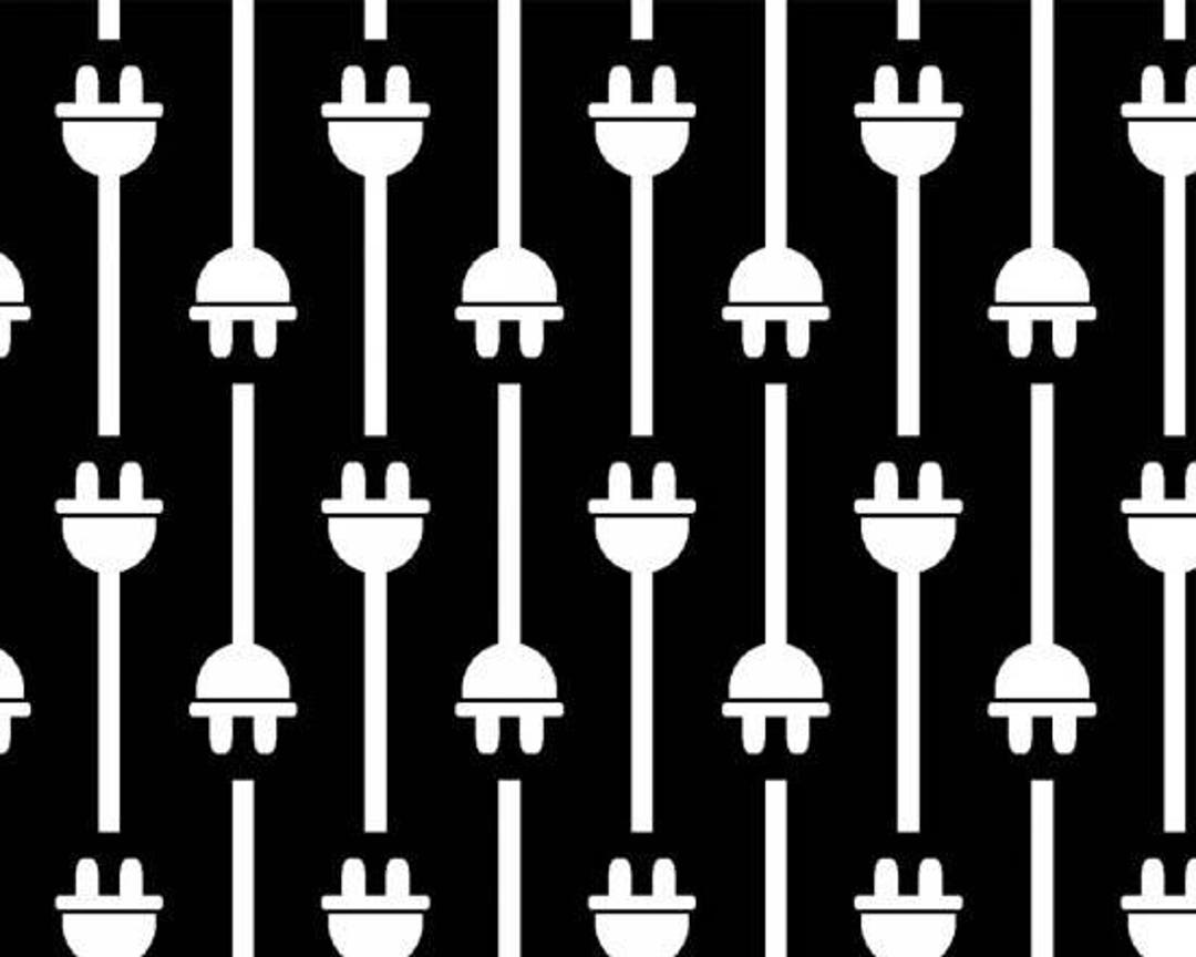 Super Heroes Black Electric Plug by Sarah Frederking From Studio E - Etsy