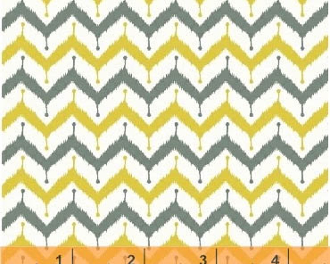 Kinetic Zig Zag Yellow by Another Point of View From Windham Fabrics - Etsy