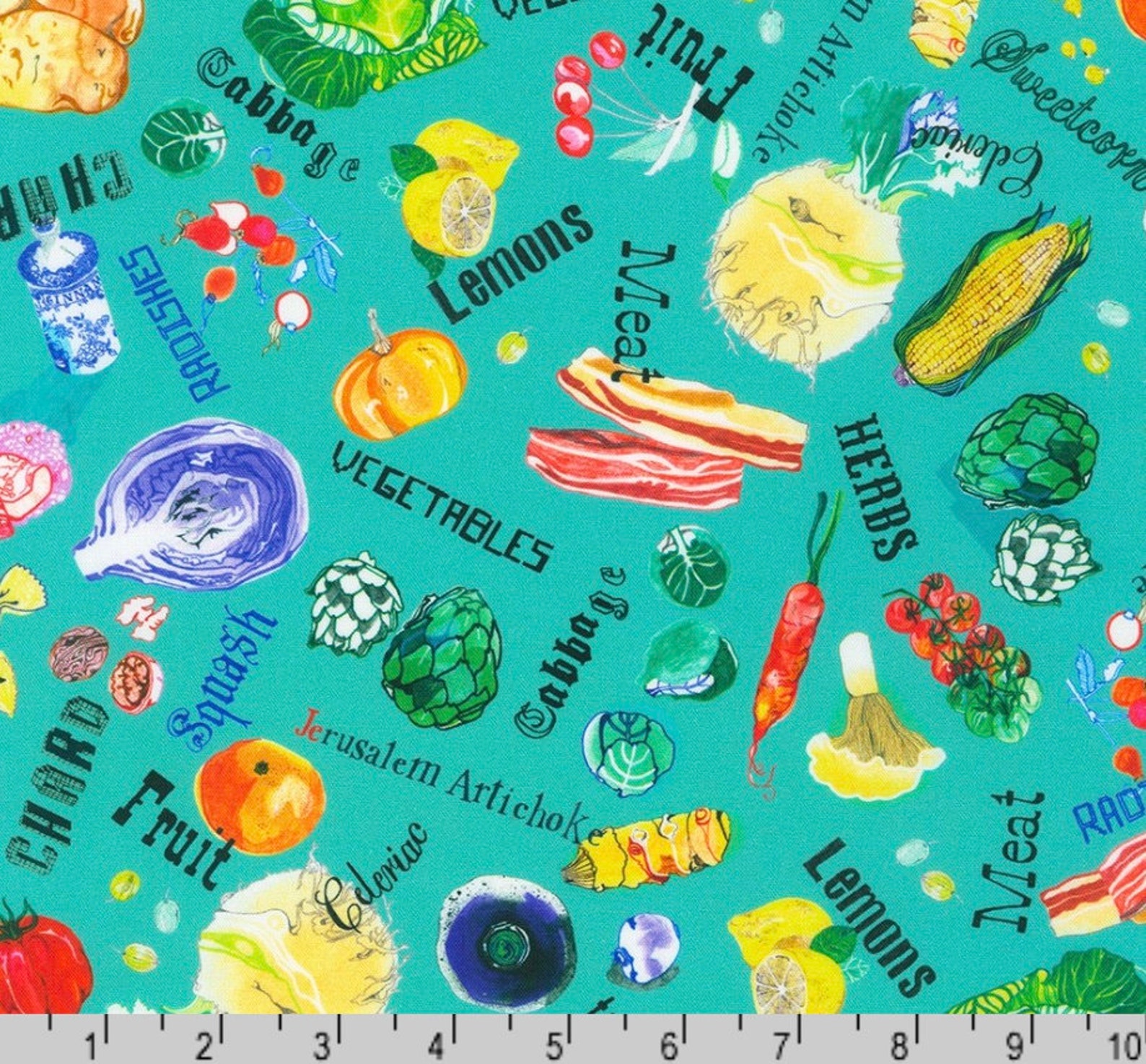 Chef’s Table - Labeled Foods Seascape by Hennie Haworth From Robert ...