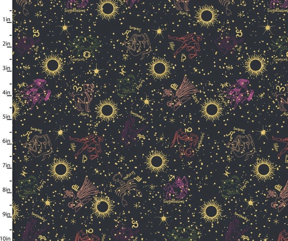 Zodiac print fabric 60 photos - Astrologytoyou.com