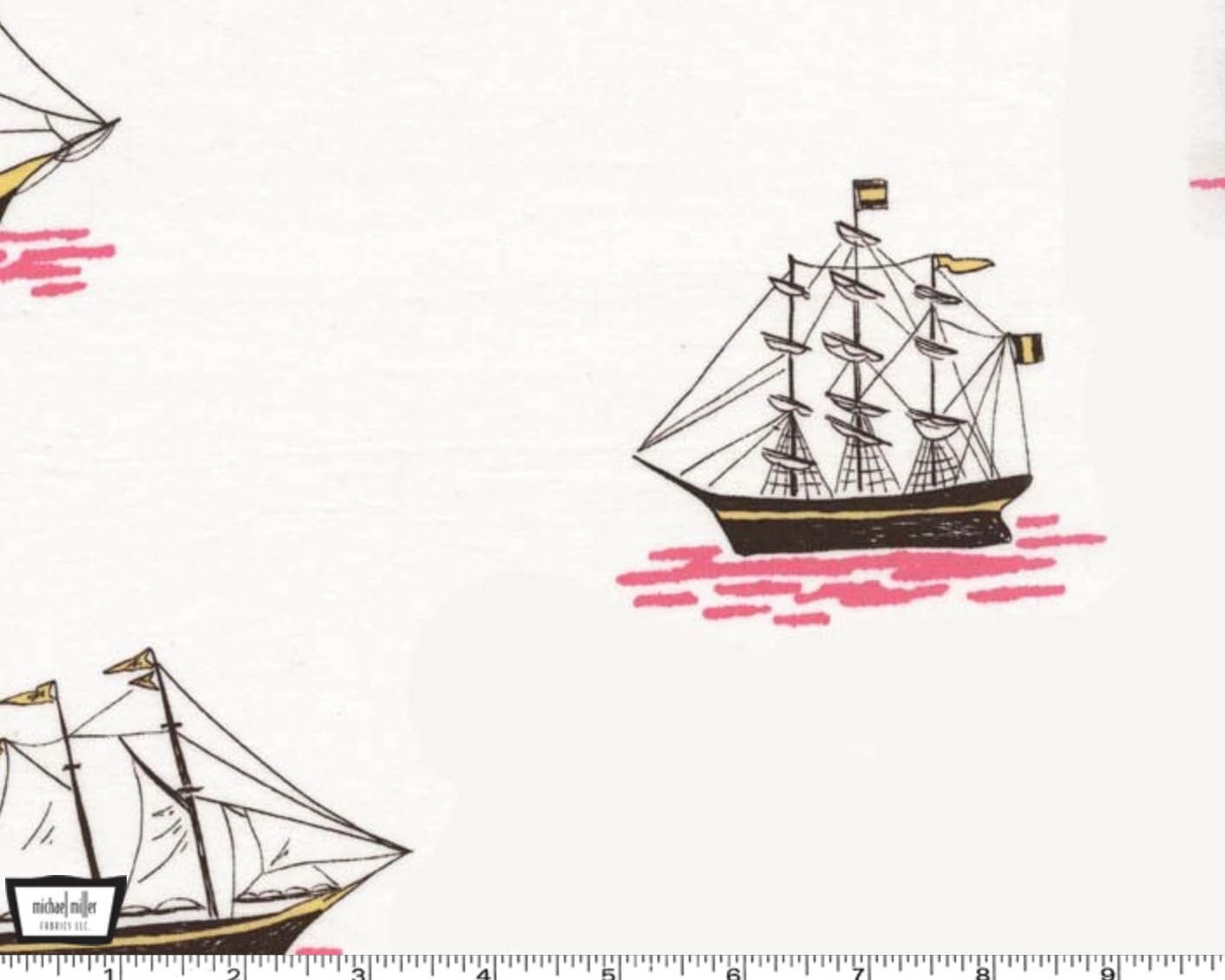 Out to Sea - My Favorite Ship by Sarah Jane From Michael Miller - Etsy