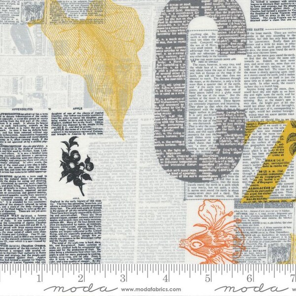 Text Print Fabric - Etsy