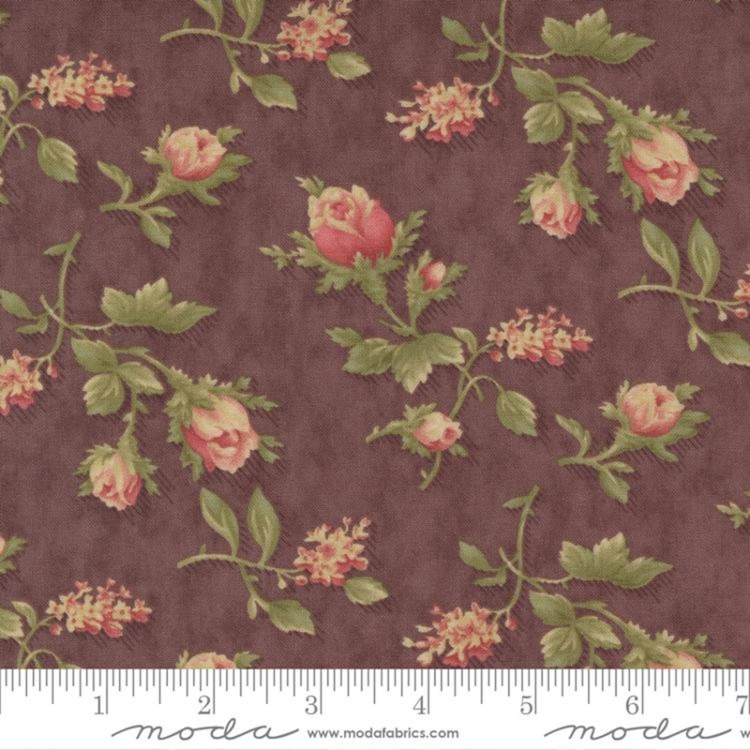 Threads That Bind Floral Rhubarb 28005 17 by Blackbird Designs From ...