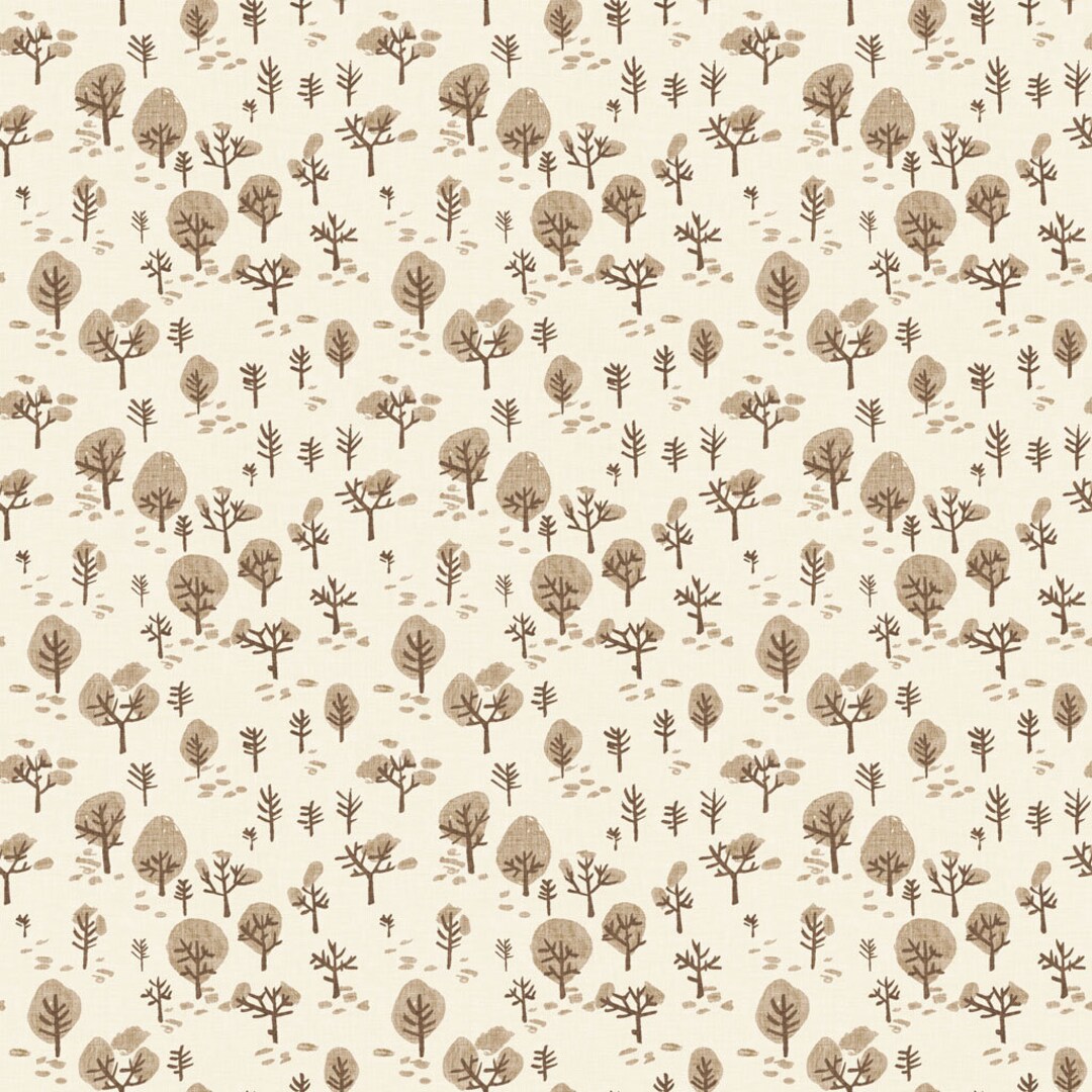 Autumnity - Trees Lt Cream by Esther Fallon Lau From Clothworks Fabric ...