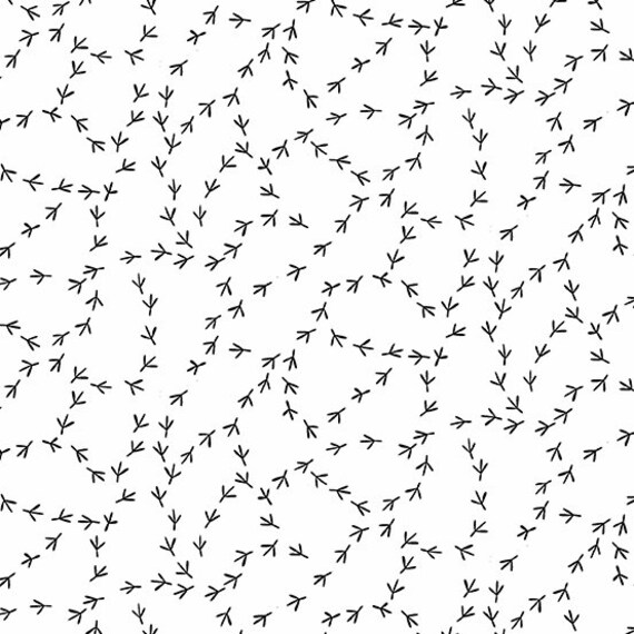Chicken Tracks Chicken Scratch White From Andover Fabrics - Etsy
