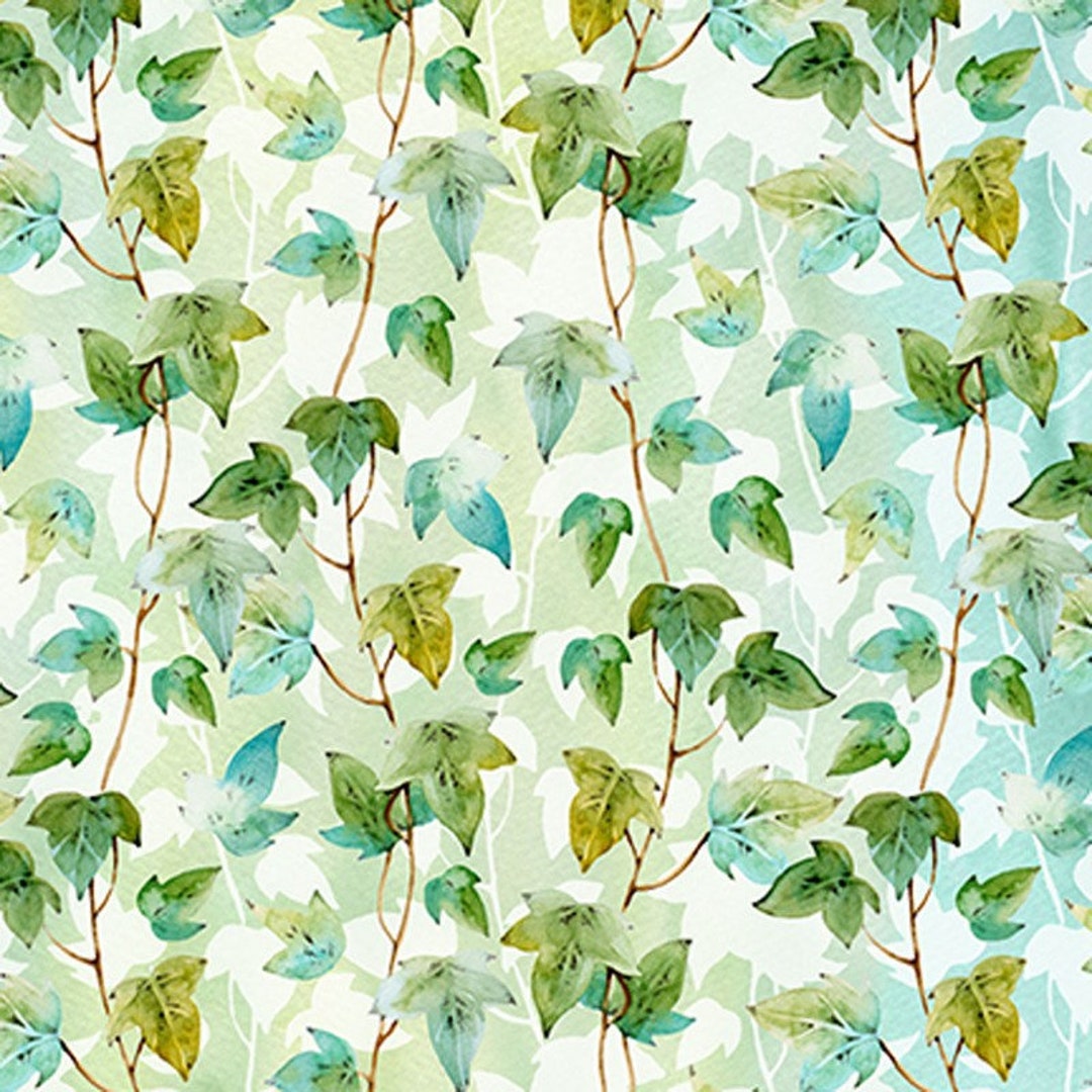 Patricia - Ivy Green Teal From in the Beginning Fabric - Etsy